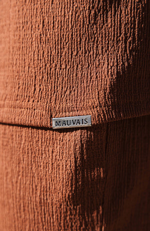 Eivissa Relaxed Fit Shirt In Rust – MAUVAIS